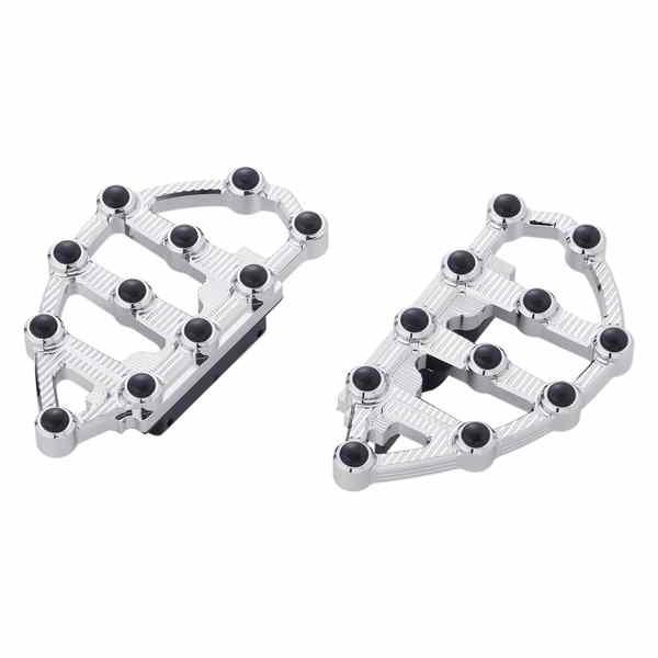 アレンネス 06-895  ドラッグスペシャリティーズ 1621-0946 16210946 MX Billet Floorboards MX Passenger Floorboards - Chrome  ARLEN NESS