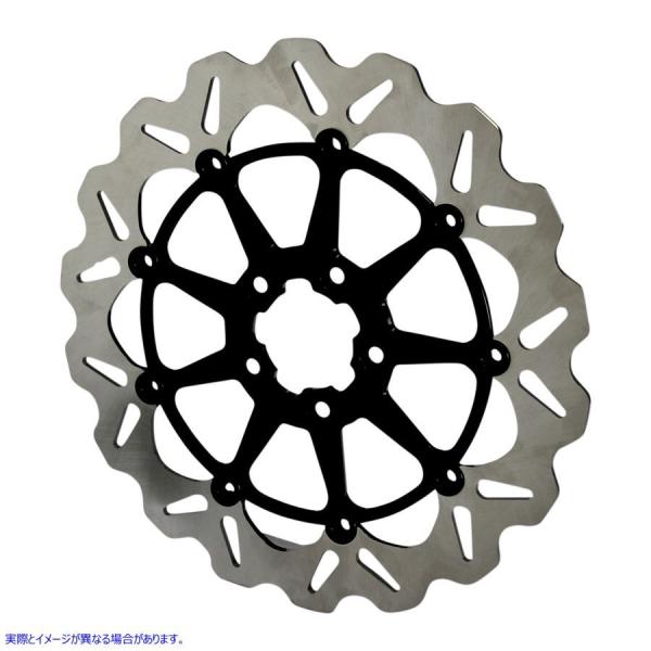 ジーブレーックス DF680CWS-B 17103751 1710-3751 WaveR ローター - ブラック - 12.5インチ  Oversize WaveR Front Brake Rotor WaveR Rotor - Black...