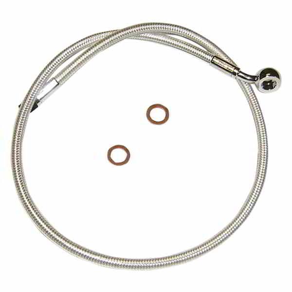 マグナム AS37115 17414007 1741-4007 ブレーキライン - 10mm-35° - 15インチ - スターリングクロマイトII  Designer Series ABS-Specific Upper Brake Lin...