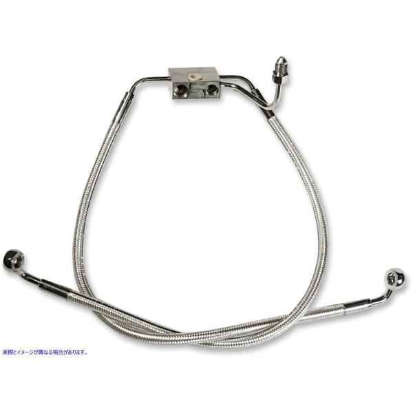 マグナム AS37221  ドラッグスペシャリティーズ 1741-4031 17414031 Designer Series ABS-Specific Upper Brake Line Kit Brake Line - 10mm-90° -...