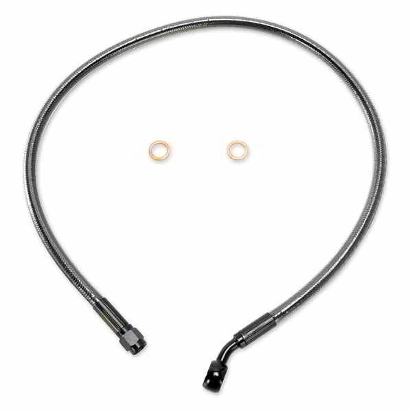 マグナム AS47126  ドラッグスペシャリティーズ 1741-4073 17414073 Designer Series ABS-Specific Upper Brake Line Kit Brake Line - 10mm-35° -...