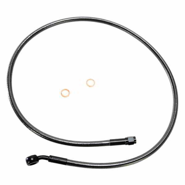 マグナム AS47136 17414078 1741-4078 ブレーキライン - 10 mm-35° - 36インチ - ブラックパール  Alternate Length Designer Series ABS-Specific Fro...