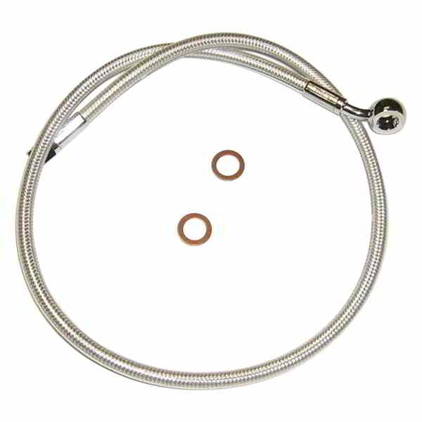 マグナム AS37123  ドラッグスペシャリティーズ 1741-4466 17414466 Designer Series ABS-Specific Upper Brake Line Kit Brake Line - 10mm-35° -...