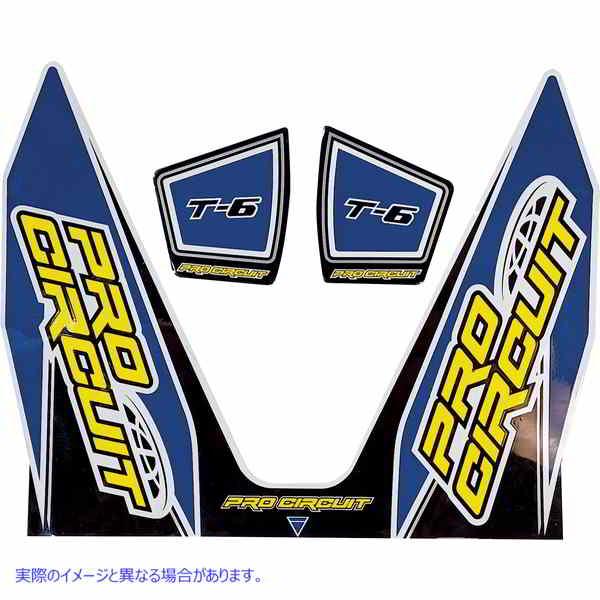 プロサーキット D22T6-DB  ドラッグスペシャリティーズ 1860-2267 18602267 T-6 Exhaust Decals T-6 Decal - Dark Blue  PRO CIRCUIT