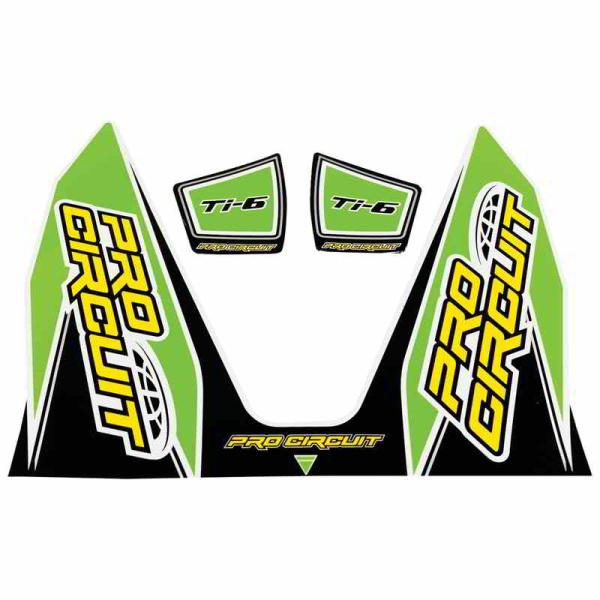 プロサーキット DC22TI6-GRN 18602276 1860-2276 Ti-6 デカール - グリーン  Ti-6 Exhaust Decals Ti-6 Decal - Green