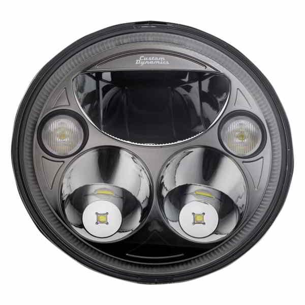 カスタムダイナミクス CDTB-7-IF-B  ドラッグスペシャリティーズ 2001-1574 20011574 7" TruBEAM? Headlamp 7" TruBEAM? Headlamp - Black - Chieftain  ...