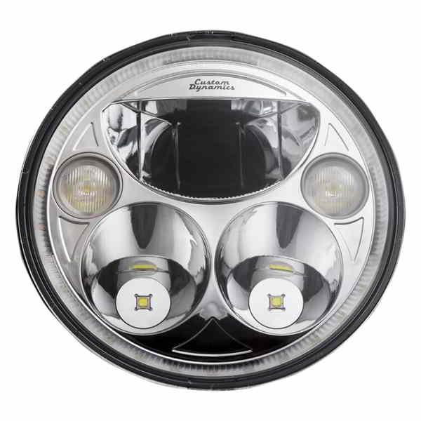 カスタムダイナミクス CDTB-7-IF-C  ドラッグスペシャリティーズ 2001-1575 20011575 7" TruBEAM? Headlamp 7" TruBEAM? Headlamp - Chrome - Chieftain ...