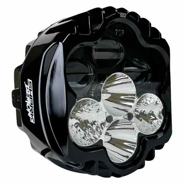 カスタムダイナミクス SD2-HL-W 20012792 2001-2792 ヘッドライト - ユニバーサル ヘッドライト - 汎用 Shark DemonR Universal LED Headlight Headlight - Univ...