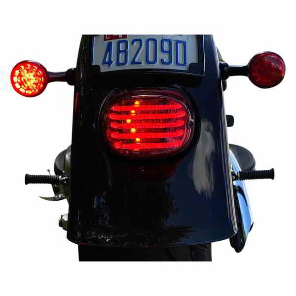 カスタムダイナミクス PB-TL-INT-TW-R  ドラッグスペシャリティーズ 2010-1416 20101416 ProBEAM? Integrated Low Profile LED Taillights with Auxiliar...