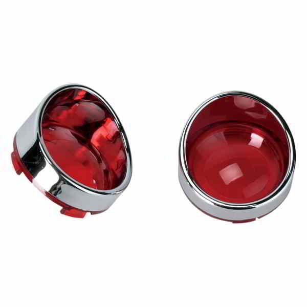 ドラッグスペシャリティーズ 2020-0398  ドラッグスペシャリティーズ 2020-0398 20200398 Visor-Style Bezel and Lens for Deuce-Style Turn Signals Visor-...