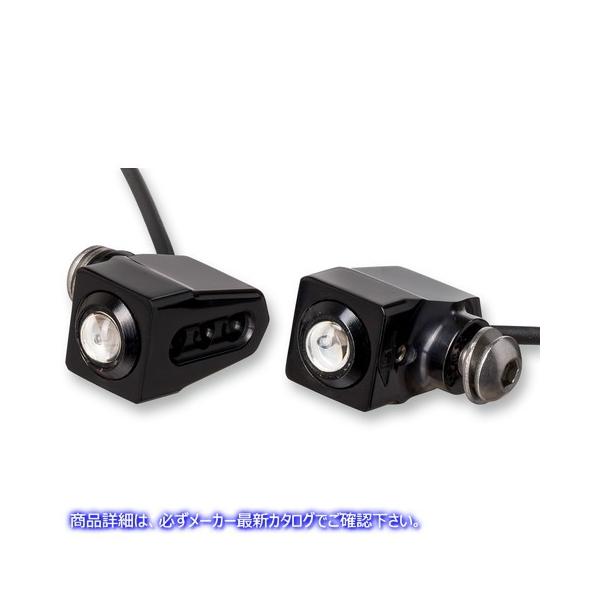 ジョーカーマシーン 05-206-RB  ドラッグスペシャリティーズ 2020-1424 20201424 Single Rat Eye LED Turn Signals Side-mount LED Turn Signals - Blac...