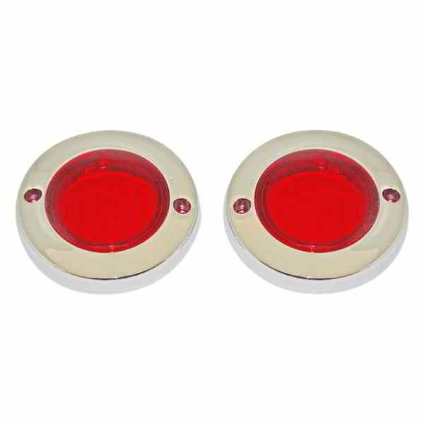カスタムダイナミクス PB-FLAT-BEZ-CR  ドラッグスペシャリティーズ 2020-1583 20201583 ProBEAM? Flat Bezel Turn Signal Adapters ProBEAM? Flat Bezel...