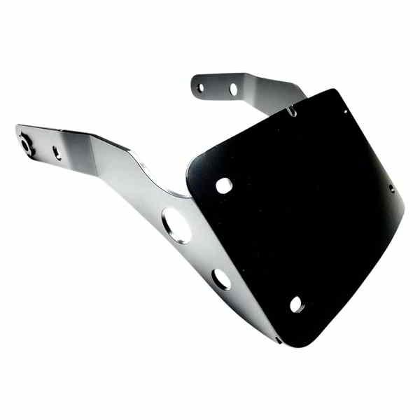 サイクルヴィジョンズ CV4652MT  ドラッグスペシャリティーズ 2030-1446 20301446 Curved License Plate Holder Curved License Plate Mount - Harley Da...