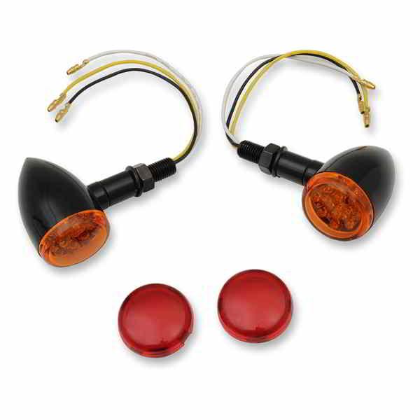 ドラッグスペシャリティーズ 2040-1962  ドラッグスペシャリティーズ 2040-1962 20401962 LED Mini Deuce Marker Lights LED Marker Lights - Black/Amber o...