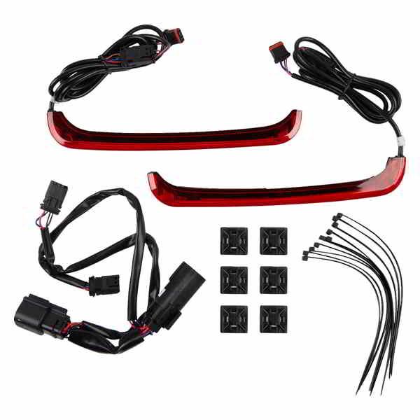 カスタムダイナミクス CD-LPSEQ-BCM4-R  ドラッグスペシャリティーズ 2040-2439 20402439 LED Low-Profile BAGZ? Accent Lights Saddlebag Lights - Red ...