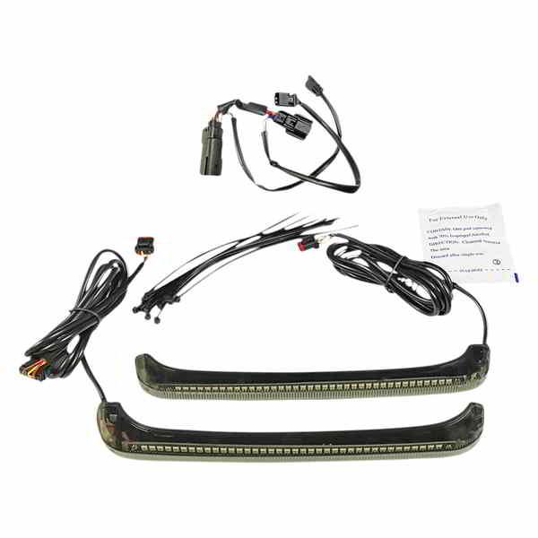 カスタムダイナミクス CD-LPDC-BCM4-S  ドラッグスペシャリティーズ 2040-2687 20402687 LED Low-Profile BAGZ? Accent Lights Saddlebag Lights - Smoke...