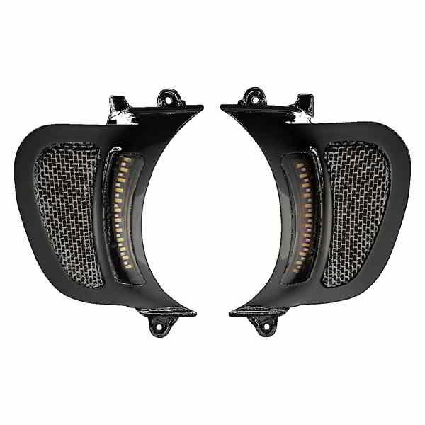 カスタムダイナミクス CD-RG-V-AW2-B  ドラッグスペシャリティーズ 2040-2813 20402813 Genesis? 4 Dynamic LED Road Glide? Vent Inserts LED Vent Inse...