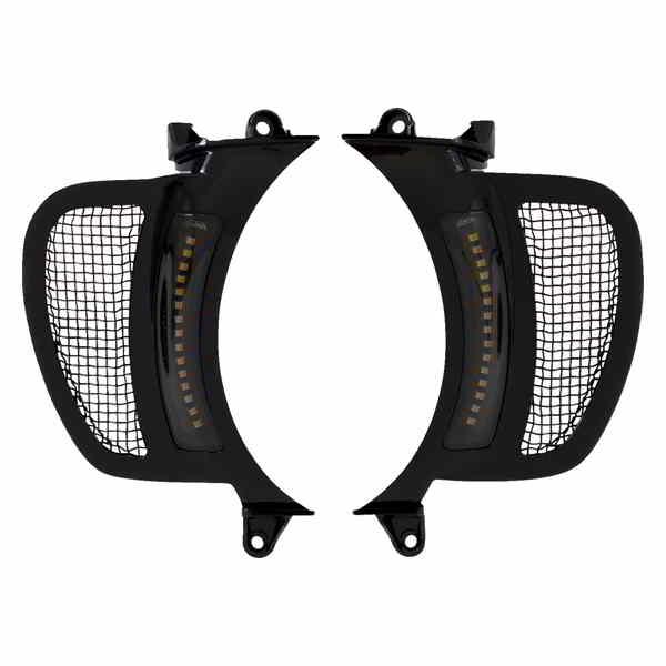 カスタムダイナミクス CD-RG-V-AW2-BB  ドラッグスペシャリティーズ 2040-2815 20402815 Genesis? 4 Dynamic LED Road Glide? Vent Inserts LED Vent Ins...