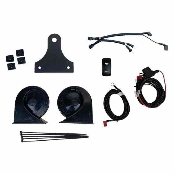 カスタムダイナミクス CD-HORN-SXS  ドラッグスペシャリティーズ 2107-0333 21070333 Electromagnetic Dual Horn Kit Electromagnetic Horn w/ Switch - ...