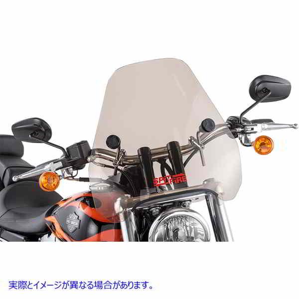 スリップストリーマー S-06-CHR-T  ドラッグスペシャリティーズ 2313-0121 23130121 S-06 Spitfire Sport Shield S-06 Windshield - 15" - Tint  SLIPSTR...