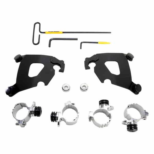 メンフィスシェード MEB2007  ドラッグスペシャリティーズ 2320-0146 23200146 Cafe Fairing Trigger-Lock Hardware Kit Cafe Mounting Kit - Black - X...
