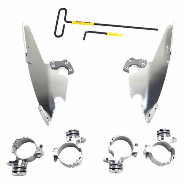 メンフィスシェード MEK2001  ドラッグスペシャリティーズ 2320-0166 23200166 Fats/Slim Windshield Trigger-Lock Complete Mount Kit Fats/Slim Mount...