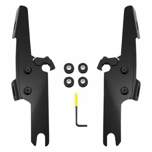 メンフィスシェード MEB2017  ドラッグスペシャリティーズ 2320-0191 23200191 Fats/Slim Windshield Trigger-Lock Complete Mount Kit Fats/Slim Mount...