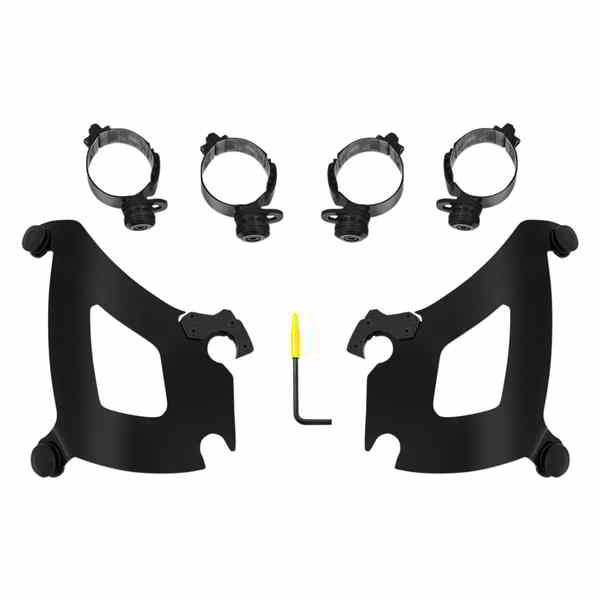 メンフィスシェード MEB2045  ドラッグスペシャリティーズ 2320-0226 23200226 Bullet Fairing Trigger-Lock Hardware Kit Bullet Mounting Kit - Black...