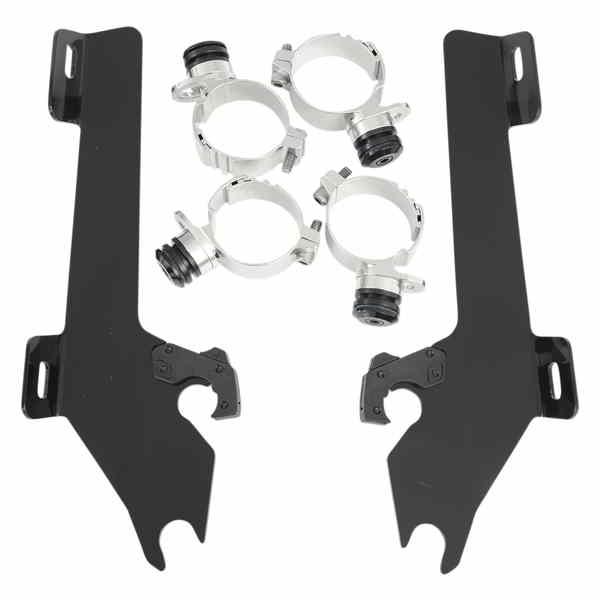 メンフィスシェード MEK1954  ドラッグスペシャリティーズ 2321-0197 23210197 Fats/Slim Windshield Trigger-Lock Complete Mount Kit Batwing Trigger...
