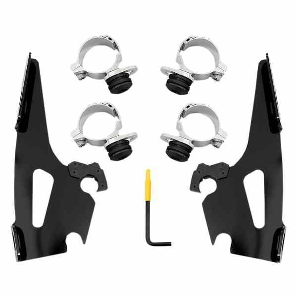 メンフィスシェード MEB2019  ドラッグスペシャリティーズ 2321-0372 23210372 Fats/Slim Windshield Trigger-Lock Complete Mount Kit Fats/Slim/Sport...