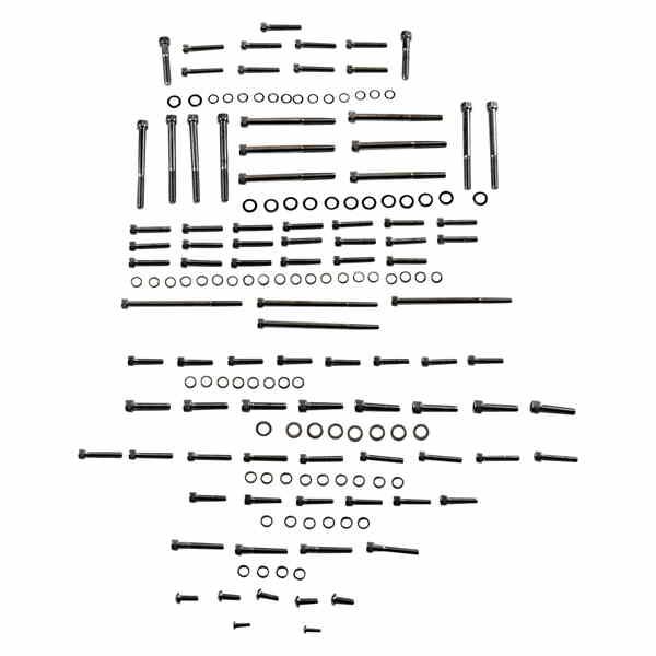 ドラッグスペシャリティーズ 2401-1017  ドラッグスペシャリティーズ 2401-1017 24011017 M-Eight Bolt Kit Bolt Kit - Engine - Black/Chrome - Knurled - ...