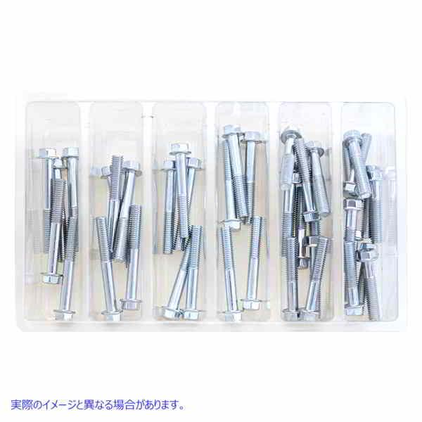 ボルト SV-M6HEXF-2  ドラッグスペシャリティーズ 2402-0230 24020230 Flange Bolt Assortment Flange Bolt Assortment  BOLT