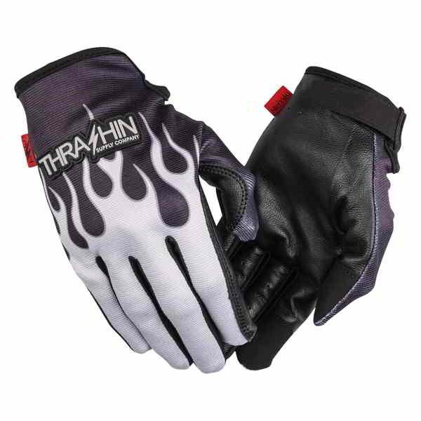 スラッシン サプライ SV1-22-09  ドラッグスペシャリティーズ 3301-5372 33015372 Stealth Leather Palm Flame Gloves Stealth Leather Palm Flame Glov...