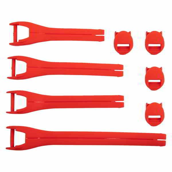 ムース・オフロード 3430-1018  ドラッグスペシャリティーズ 3430-1018 34301018 Boot Strap Kit Qualifier Boot Strap Kit - Red - Size 10-15  MOOSE ...