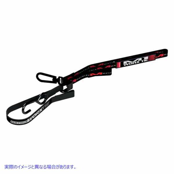 マトリックス・コンセプツ M1 101  ドラッグスペシャリティーズ 3920-0225 39200225 M1 Worx Tie-Downs Worx Tie-Downs - 1" - Black  MATRIX CONCEPTS,LLC
