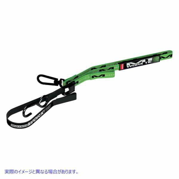 マトリックス・コンセプツ M1 105  ドラッグスペシャリティーズ 3920-0229 39200229 M1 Worx Tie-Downs Worx Tie-Downs - 1" - Green  MATRIX CONCEPTS,LLC