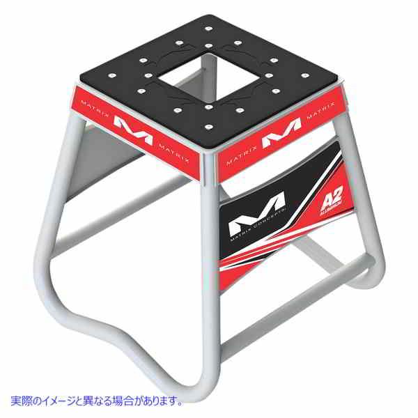 マトリックス・コンセプツ A2 102  ドラッグスペシャリティーズ 4101-0453 41010453 A2 Stand A2 Stand - Aluminum - Red/White  MATRIX CONCEPTS,LLC