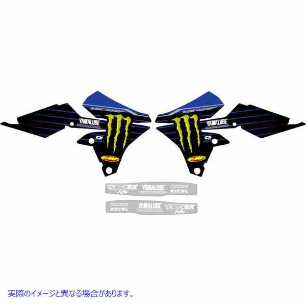 ディーコア・ビジュアルズ 10-50-502  ドラッグスペシャリティーズ 4302-6769 43026769 Complete Graphics Kit ― 2021 Monster Energy Graphic Kit - '22 S...