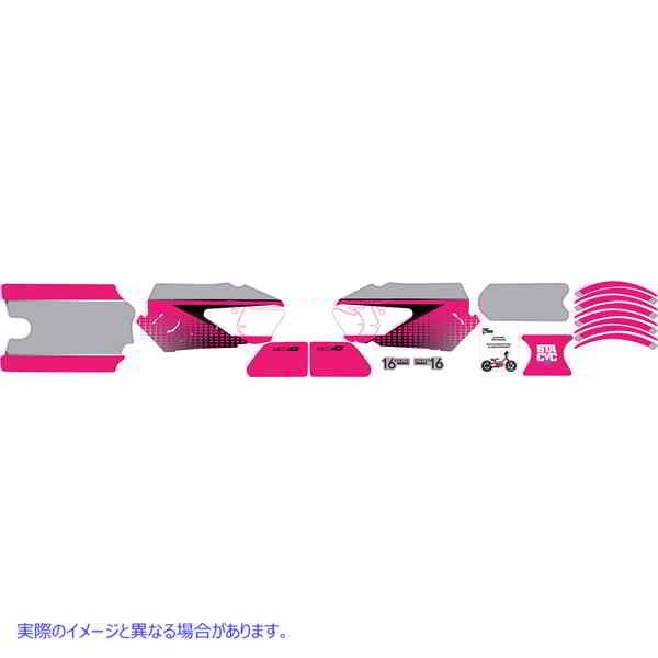 ディーコア・ビジュアルズ 10-80-203B  ドラッグスペシャリティーズ 4302-7011 43027011 STACYC? Stability 16" Cycle Brushless Graphic Kit STACYC? Stab...