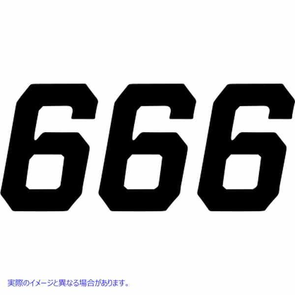 ディーコア・ビジュアルズ 45-35-6  ドラッグスペシャリティーズ 4310-0937 43100937 Plate Number Race Number Plate - #6 - Black - 6"  D'COR VISUALS