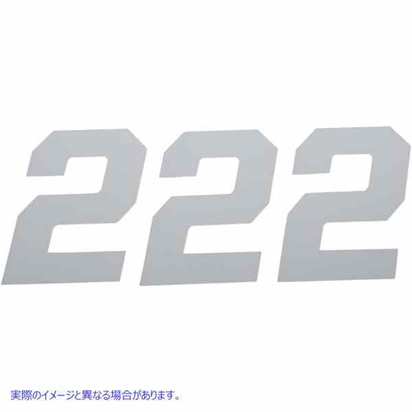 ディーコア・ビジュアルズ 45-34-2  ドラッグスペシャリティーズ 4310-0963 43100963 Plate Number Race Number Plate - #2 - White - 4"  D'COR VISUALS