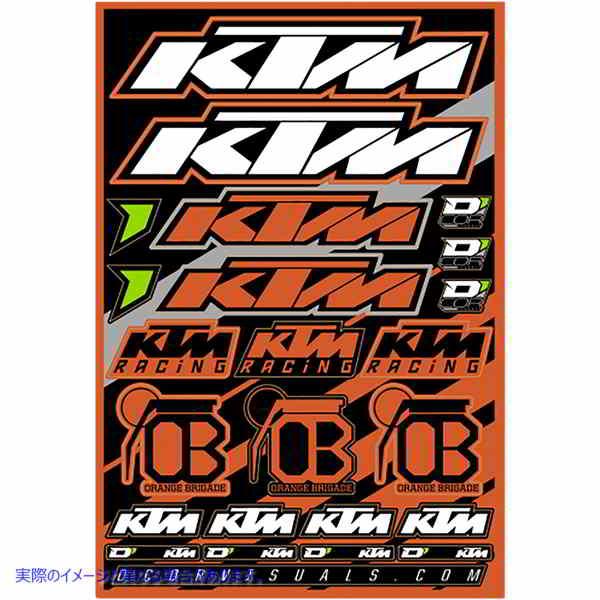 ディーコア・ビジュアルズ 40-30-100  ドラッグスペシャリティーズ 4320-2236 43202236 Decal Sheet Decal Sheet - KTM  D'COR VISUALS