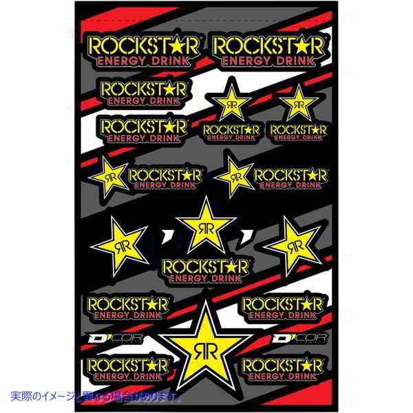 ディーコア・ビジュアルズ 40-90-601  ドラッグスペシャリティーズ 4320-2452 43202452 Decal Sheet Decal Sheet - Rockstar  D'COR VISUALS