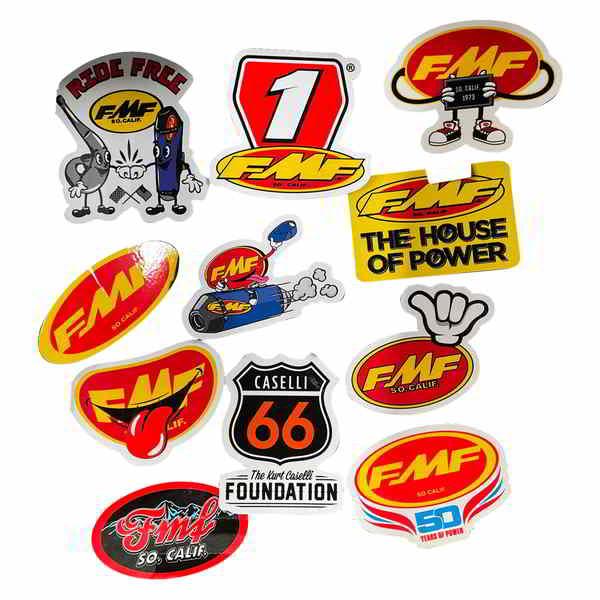 エフエムエフ 012518  ドラッグスペシャリティーズ 4320-2579 43202579 Fender/Trailer Stickers Decal Sticker Pack - Go Fast Have Fun  FMF