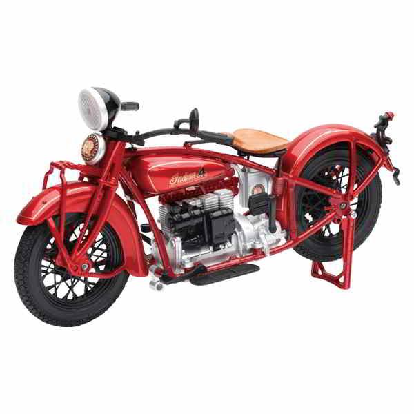 ニューレイ・トイズ 58223  ドラッグスペシャリティーズ 7001-0101 70010101 Mini 1930 Indian 4 Bike 1930 Indian 4 Bike - 1:12 Scale - Red  NEW RAY...