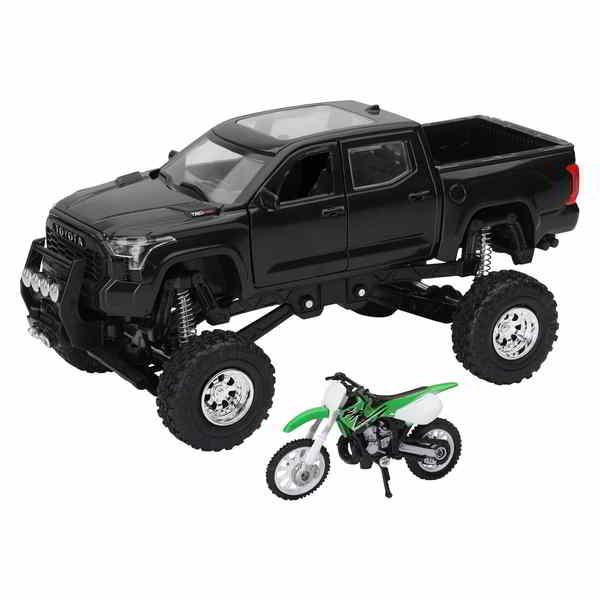 ニューレイ・トイズ SS-54446  ドラッグスペシャリティーズ 7001-0114 70010114 Mini Pick Up Truck with Dirt Bike Toyota Tundra Off Road Pick Up w/...
