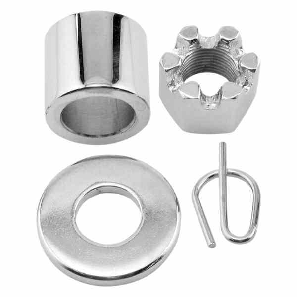 コロニー 2032-4  ドラッグスペシャリティーズ DS190138 DS190138 Axle Spacer/Nut Kit Axle Spacer - Front - Kit - 00-06 FXST  COLONY