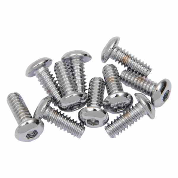 ドラッグスペシャリティーズ  DS190825 DS-190825 ボルト - ボタンヘッド/交換用 - #10-24 x 1/2インチ - 10個入り ボルト - ボタンヘッド/交換用 - #10-24 x 1/2インチ - 10個パック...