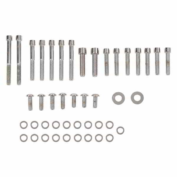 ドラッグスペシャリティーズ  DS190879S DS-190879S ボルトセット - プライマリー - スムース - ソフテイル ボルトセット - インナー/アウタープライマリー/インスペクション/ダービーカバー - スムーズ - ソフ...