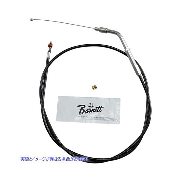 バーネット 101304000606  ドラッグスペシャリティーズ DS223363 DS223363 BLACK VINYL THROTTLE AND IDLE CABLES +6 IDLE CABLE 96-03 XL  BARNETT